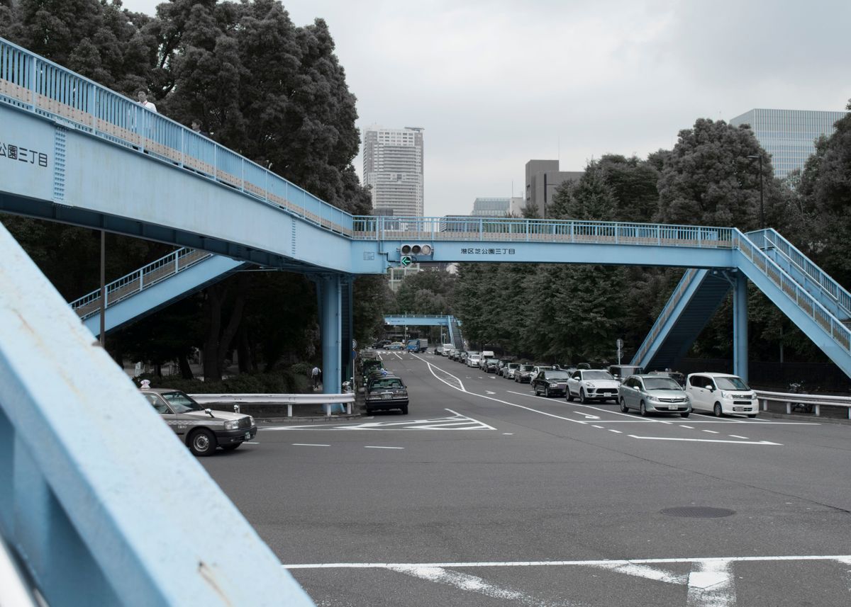 'Tokyo Bridges' Poster, picture, metal print, paint by Luke Netzley ...