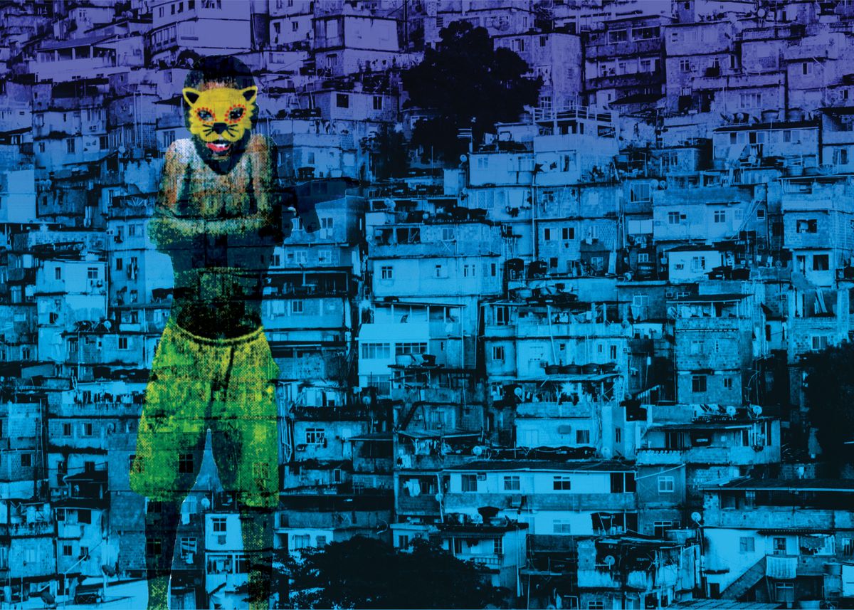 'Life in the slum' Poster, picture, metal print, paint by Everaldo ...