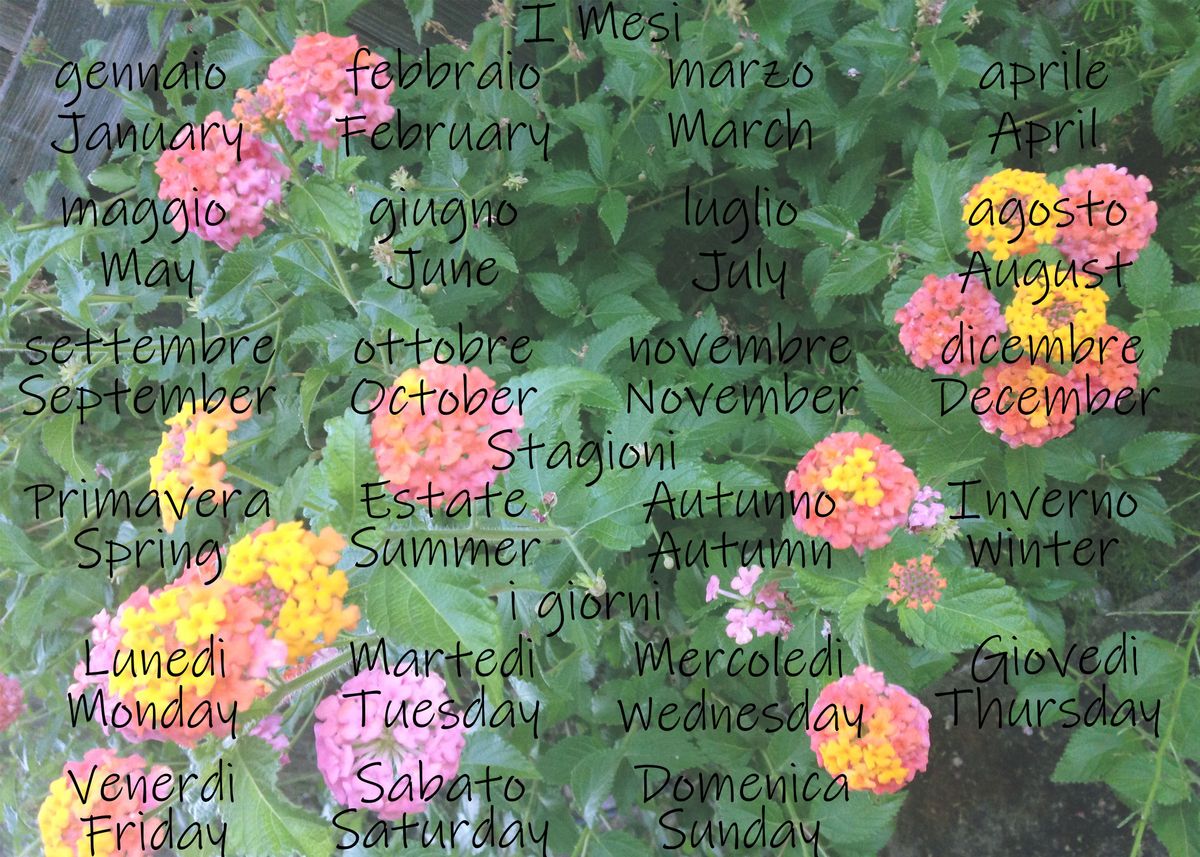 ' i Giorni e i Mesi Italian' Poster, picture, metal print, paint by ...