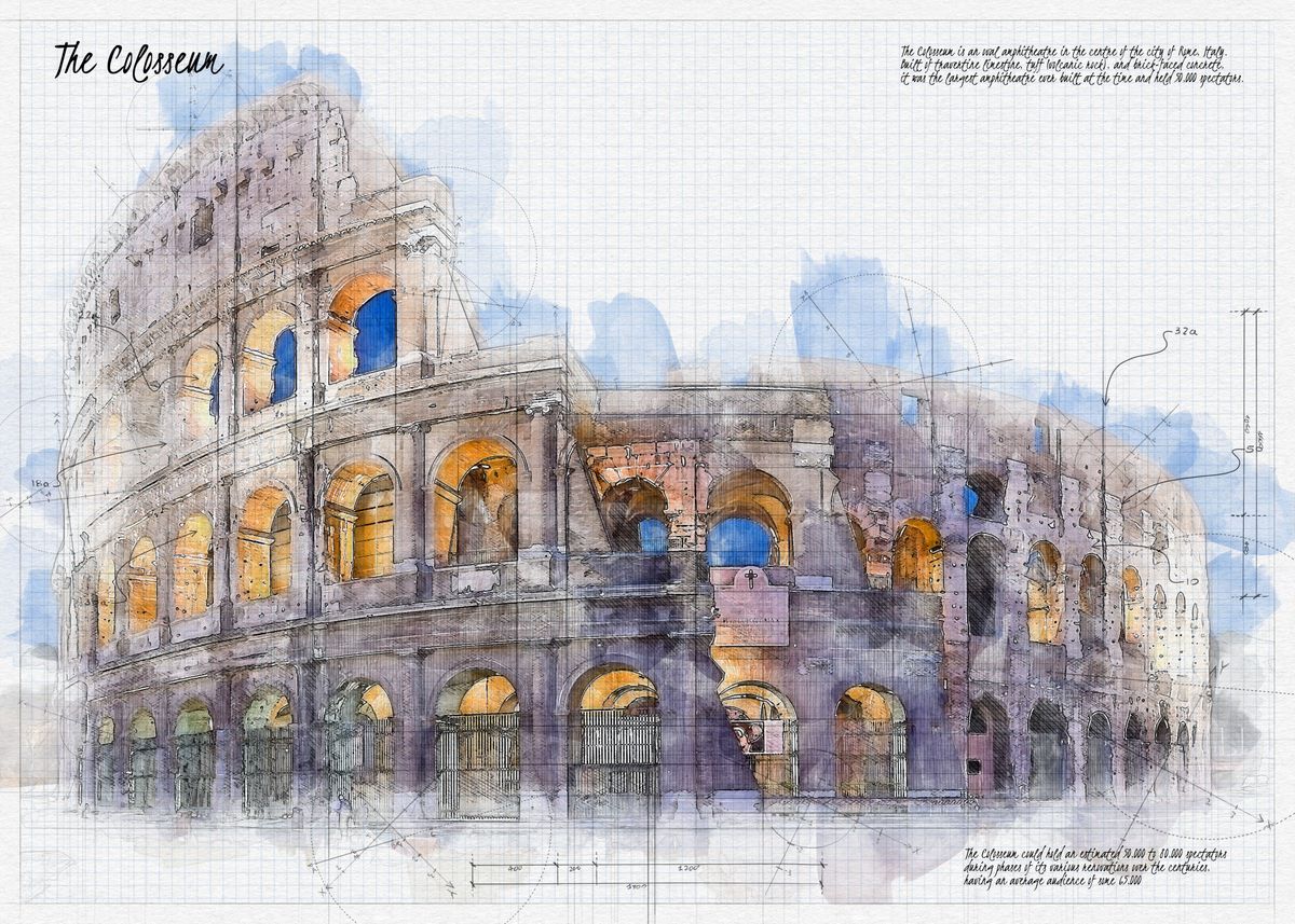 'The Colosseum' Poster by NoLapan | Displate