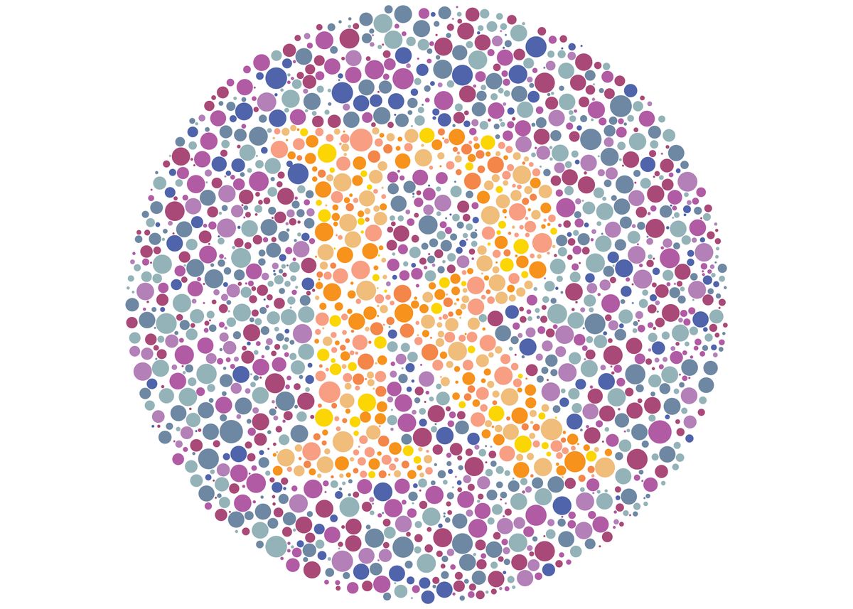 'R Eye Test Letter Circle' Poster, picture, metal print, paint by ...