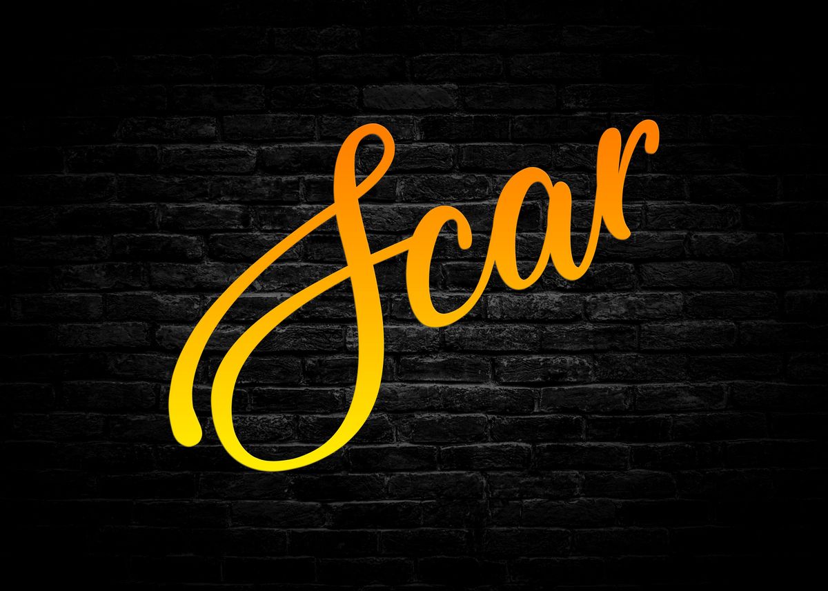 'Scar' Poster, picture, metal print, paint by Graphix | Displate