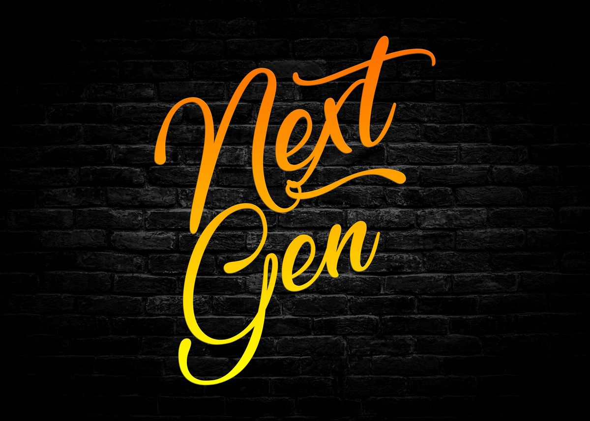 'Next Gen' Poster, picture, metal print, paint by Graphix | Displate