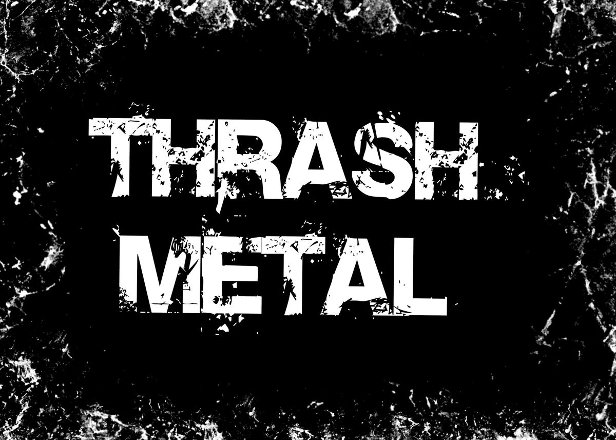 'Thrash Metal' Poster, picture, metal print, paint by Emily Pigou Art ...