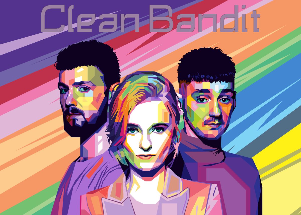 'Clean Bandit' Poster, picture, metal print, paint by mztgr7 | Displate