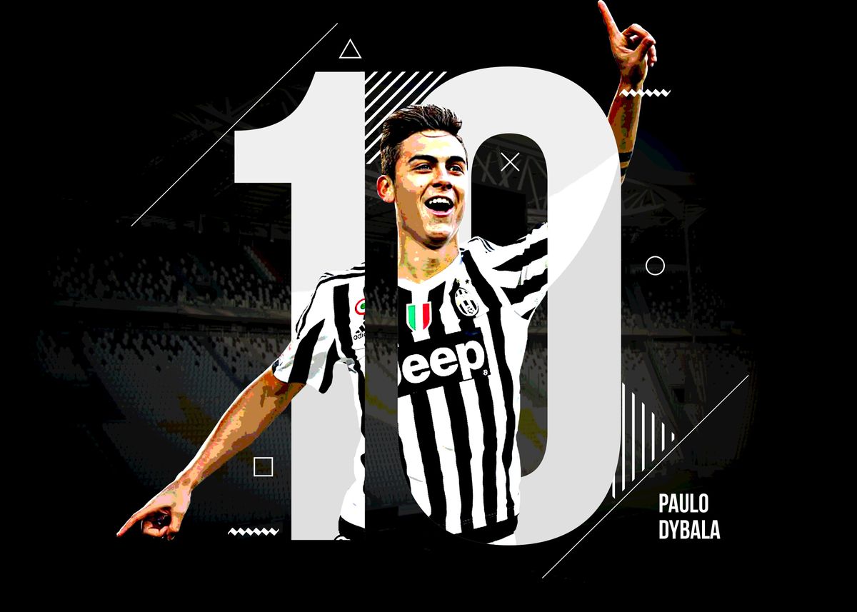 'paulo dybala' Poster, picture, metal print, paint by Izmo Scribbles ...
