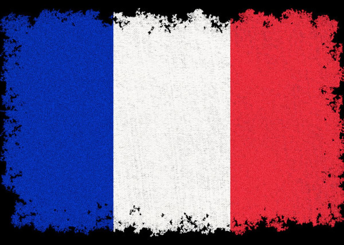 'France flag' Poster, picture, metal print, paint by Abc Def | Displate