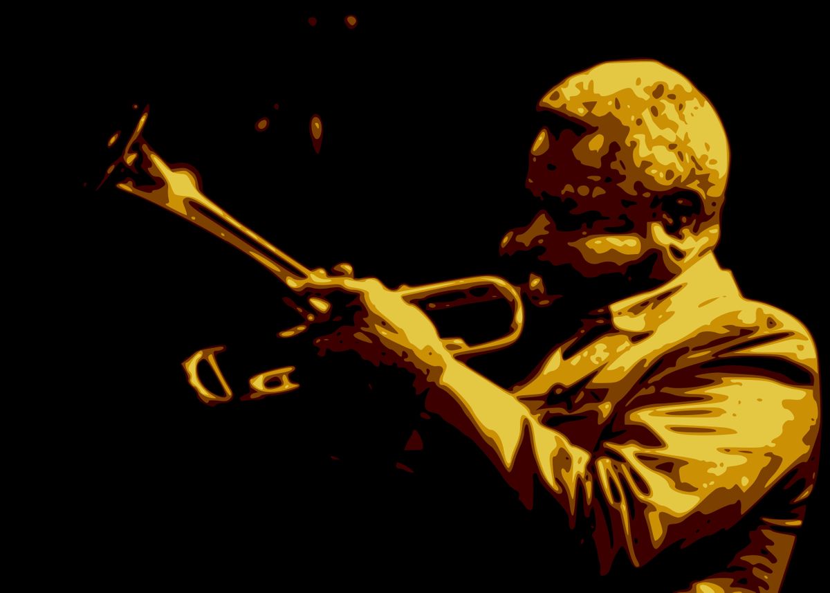 'Dizzy Gillespie ' Poster, picture, metal print, paint by Josh B | Displate