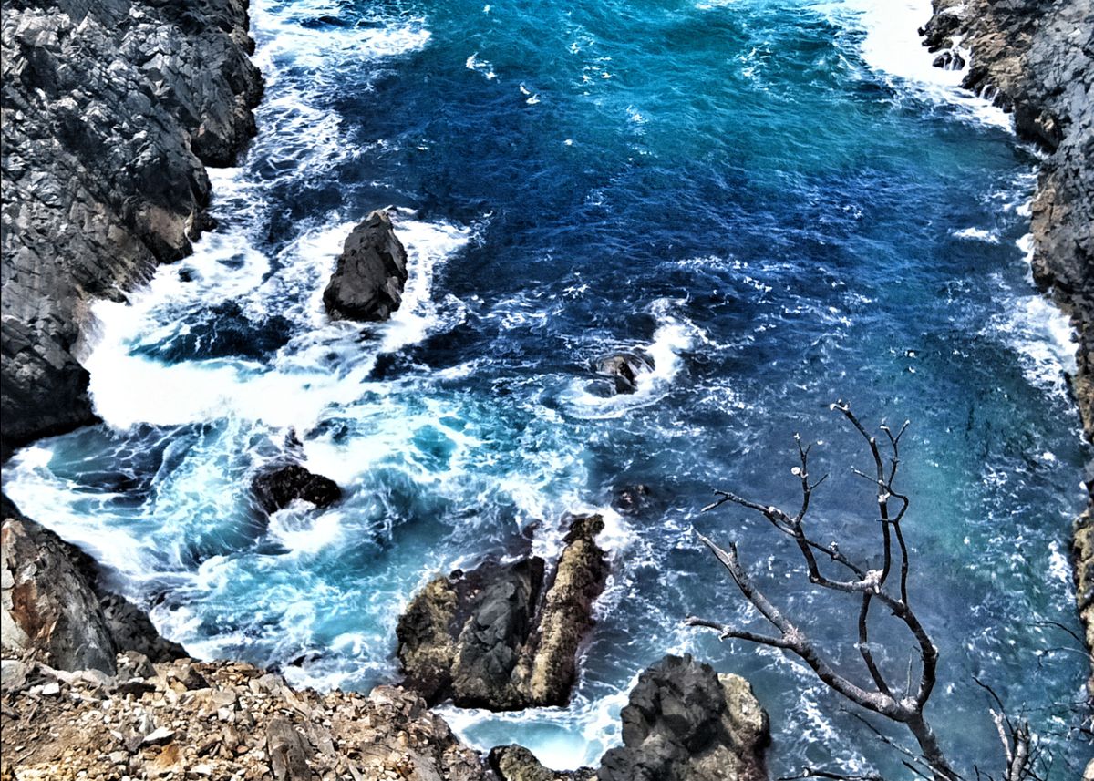 'Wild Water Ocean' Poster, picture, metal print, paint by Mesyo | Displate