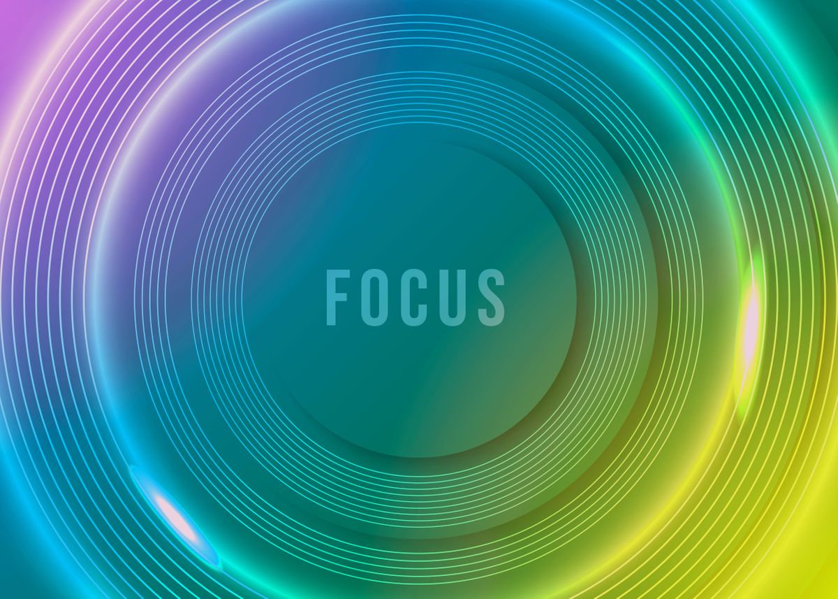 'FOCUS' Poster by Mai K Store | Displate
