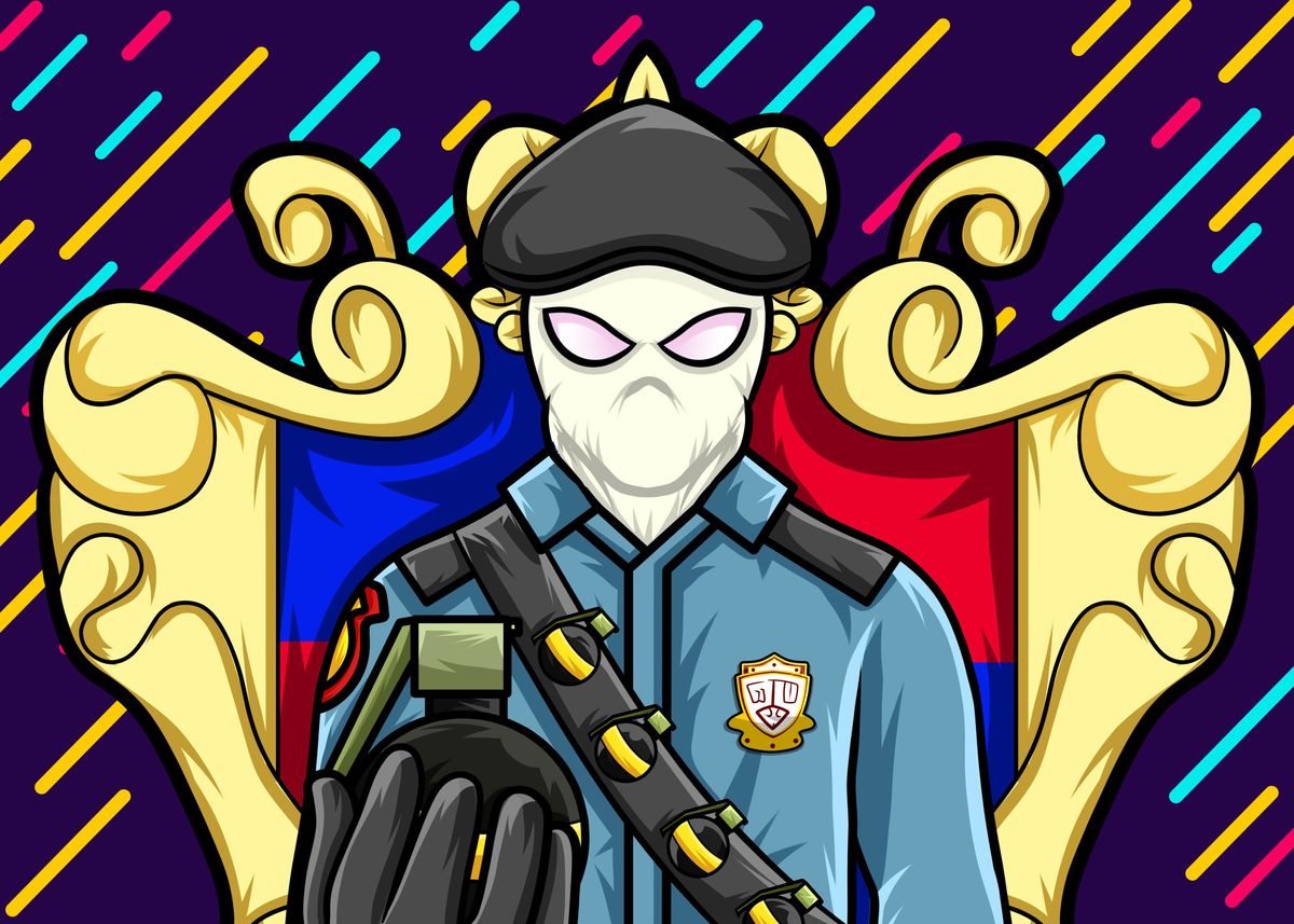 'Inferno Fragger' Poster, picture, metal print, paint by Leo | Displate