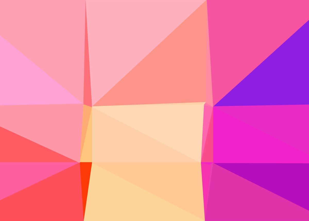 'colorful triangle art' Poster by eigens | Displate