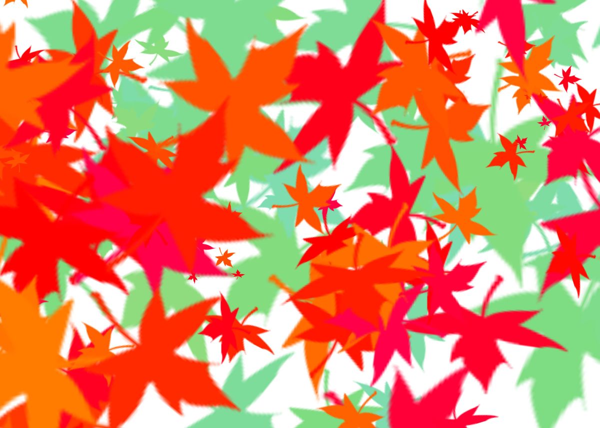 'Leafy' Poster, picture, metal print, paint by Seyha Hen | Displate