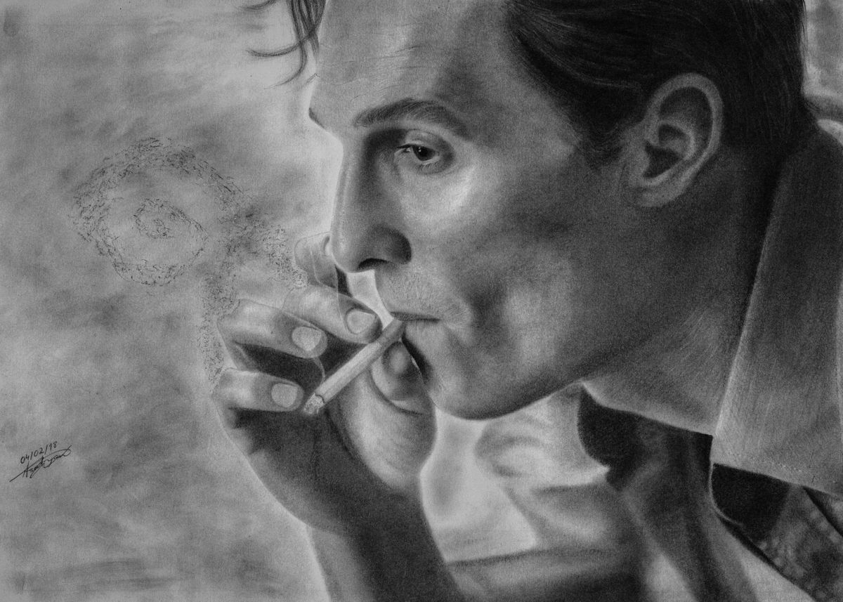 'Rust Cohle' Poster, picture, metal print, paint by Garik Asatryan ...