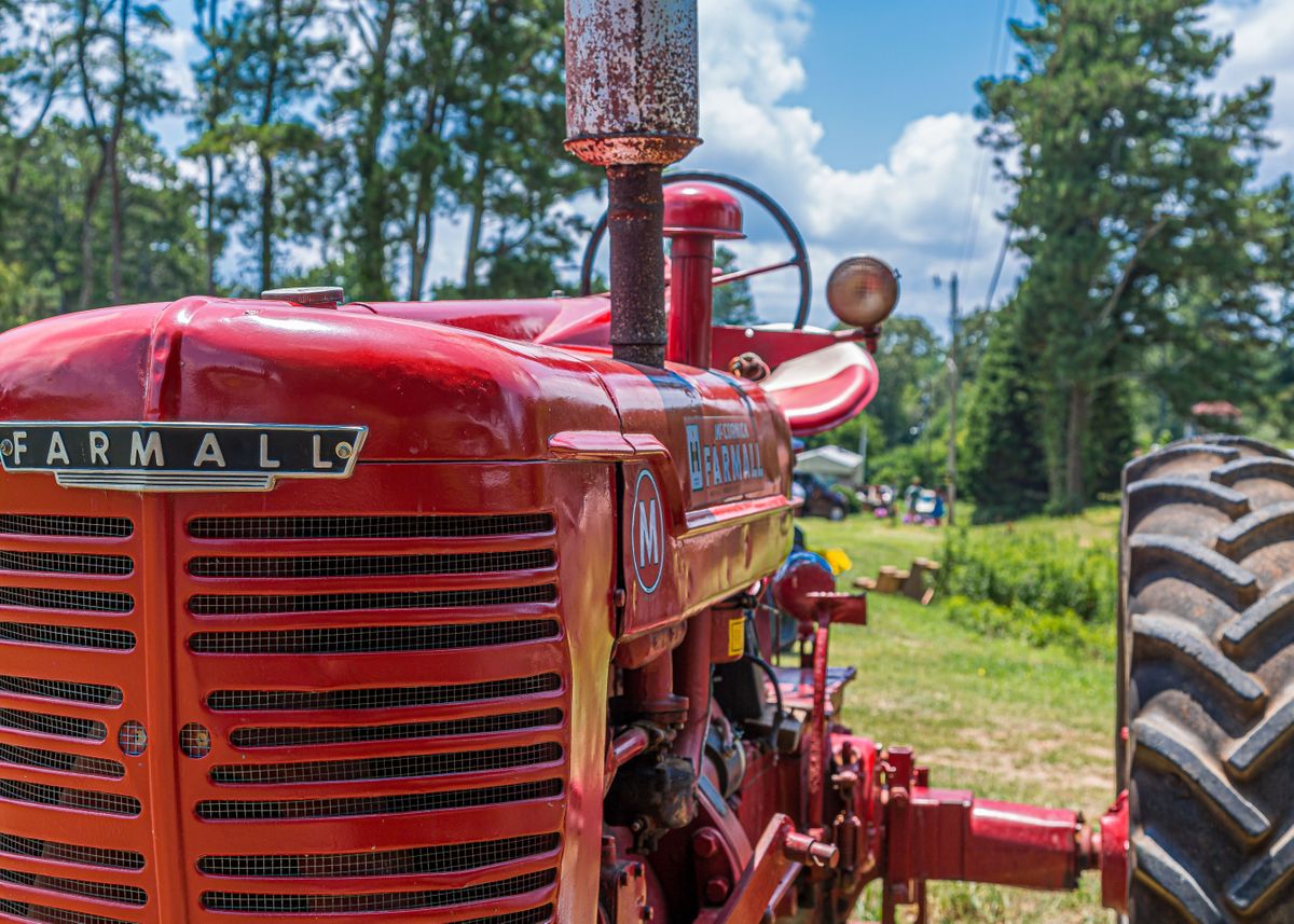 'Farmall Tractor' Poster, picture, metal print, paint by Darryl Brooks ...