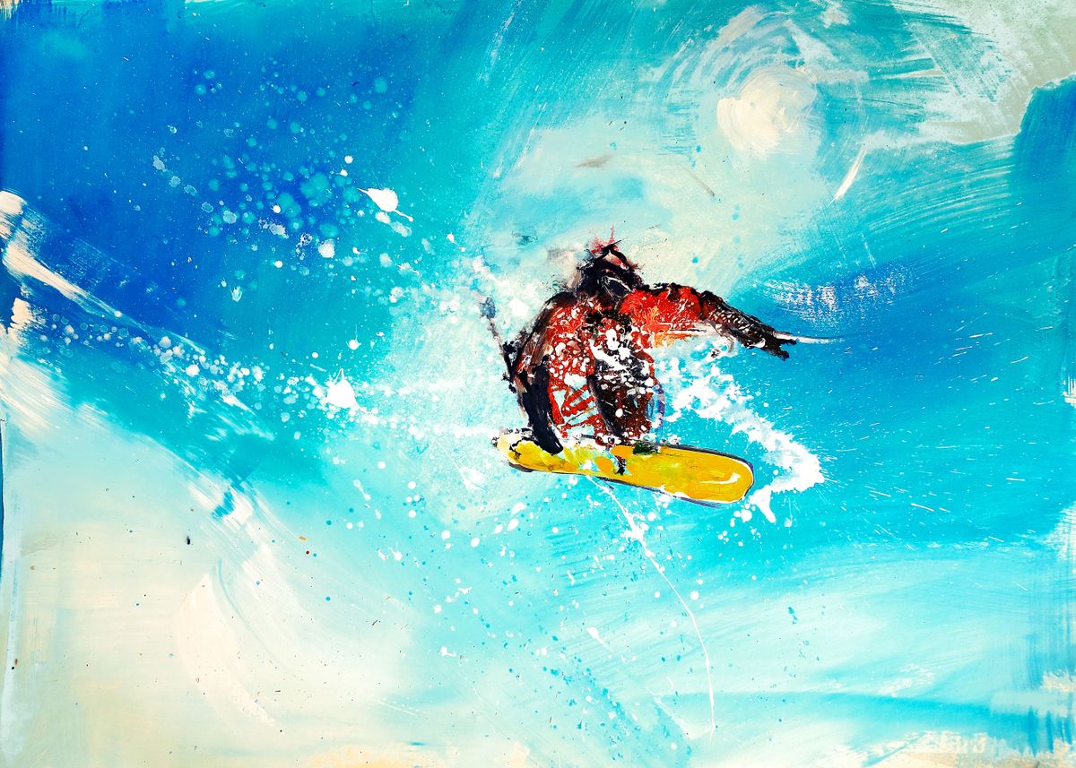 'Freestyle' Poster, picture, metal print, paint by Natalia Stahl | Displate