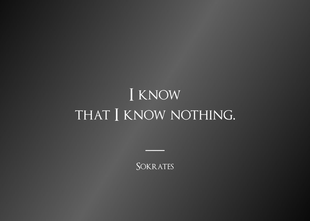 'I know' Poster, picture, metal print, paint by FreeYourMind | Displate