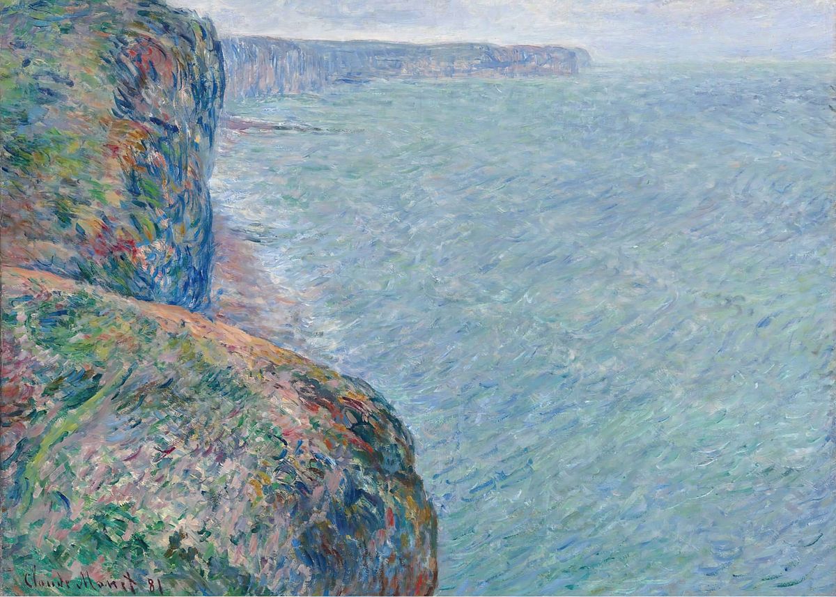 'The Sea Seen from the Clif' Poster, picture, metal print, paint by Old ...