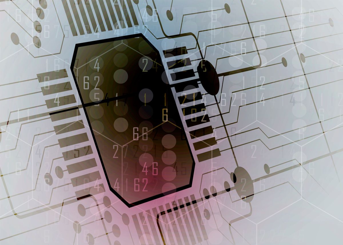 'abstract technology' Poster by Vs 1489 | Displate