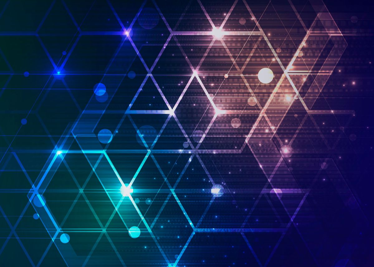 'abstract technology' Poster, picture, metal print, paint by Vs 1489 ...