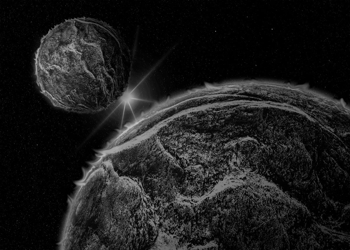 'Deep Space' Poster, picture, metal print, paint by Mick Blakey | Displate