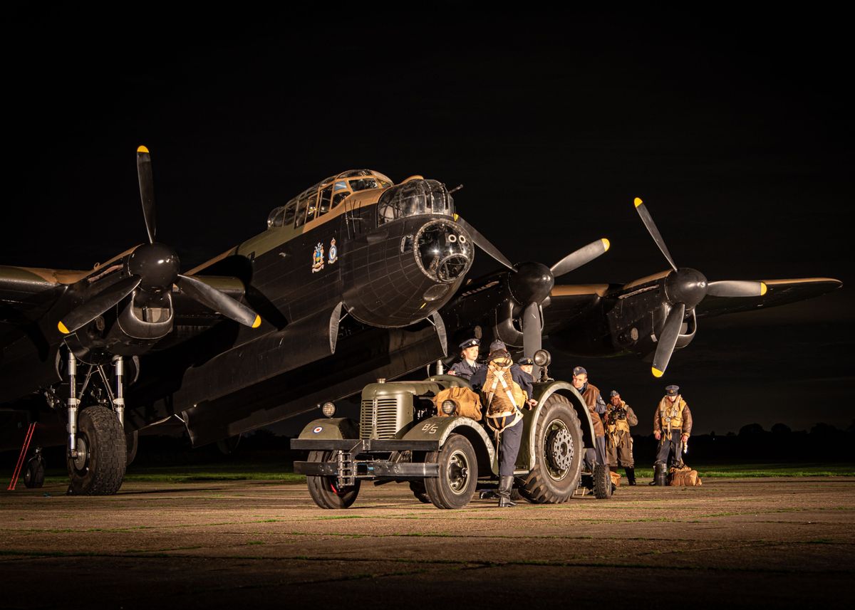 'Lancaster Bomber Crew' Poster, picture, metal print, paint by Airpower ...
