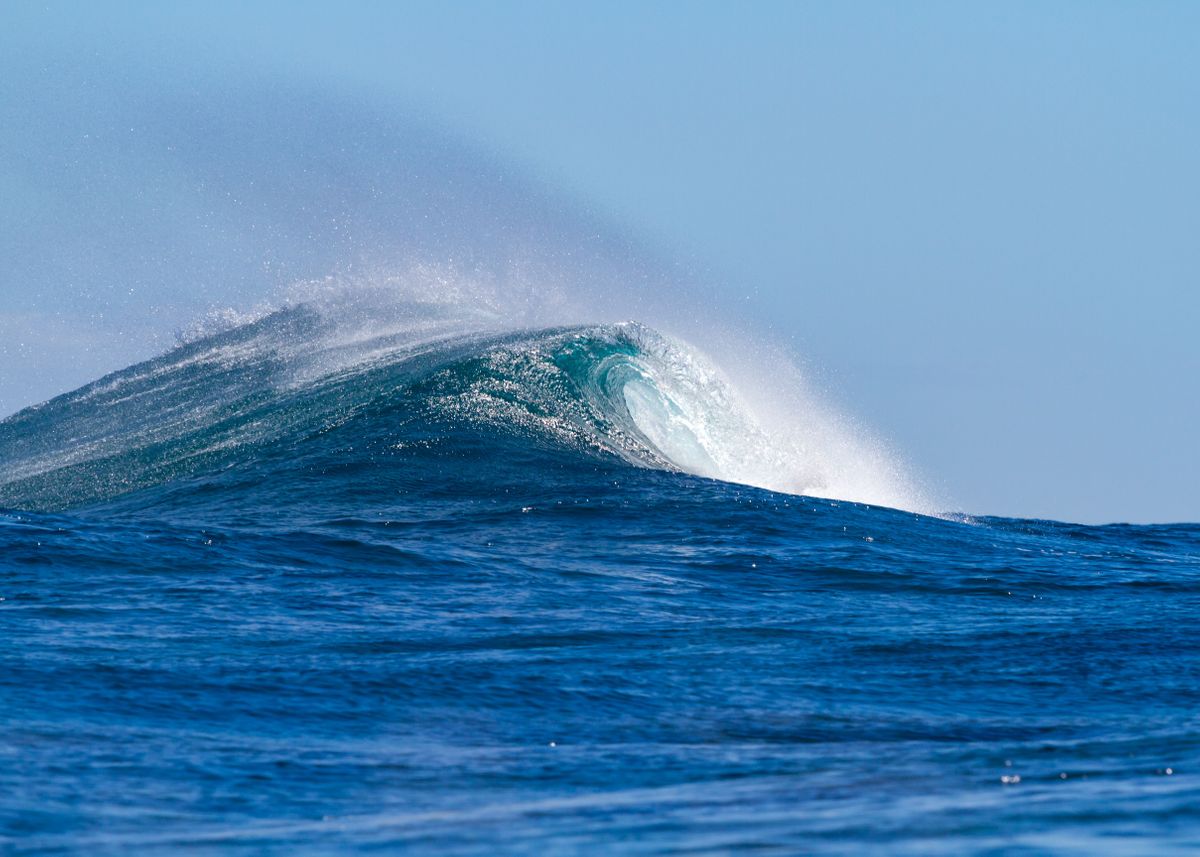 'Waves' Poster, picture, metal print, paint by Nicole Bleck | Displate