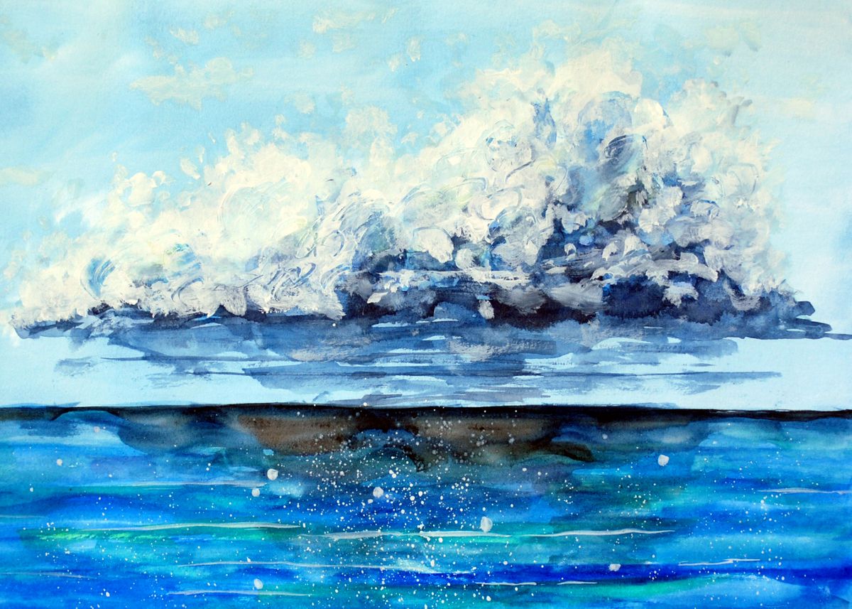 'Ocean before the Storm' Poster, picture, metal print, paint by ...