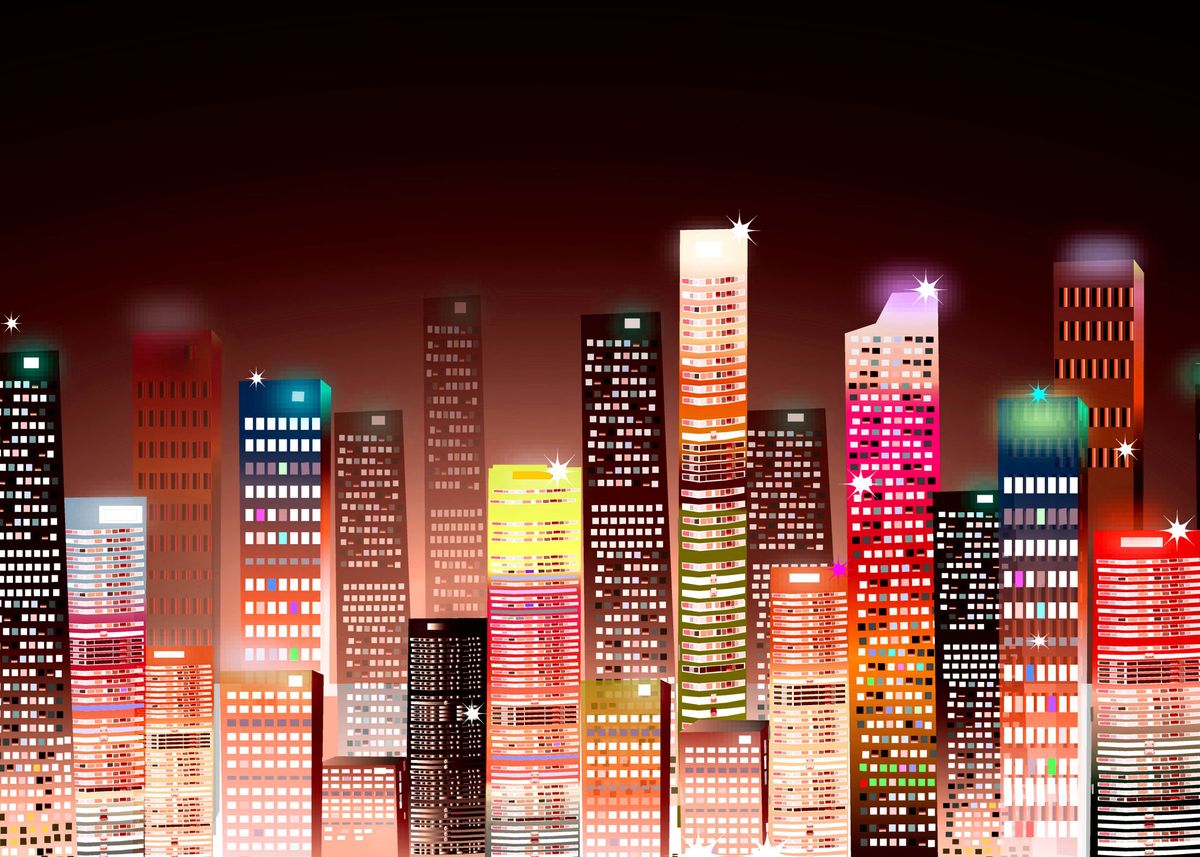 'Night City' Poster by Samiran Sarkar | Displate