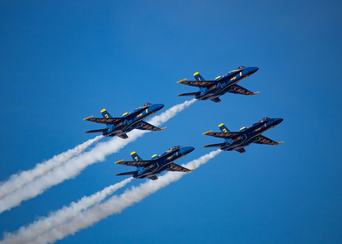 'Blue Angels' Poster, picture, metal print, paint by David Saavedra ...