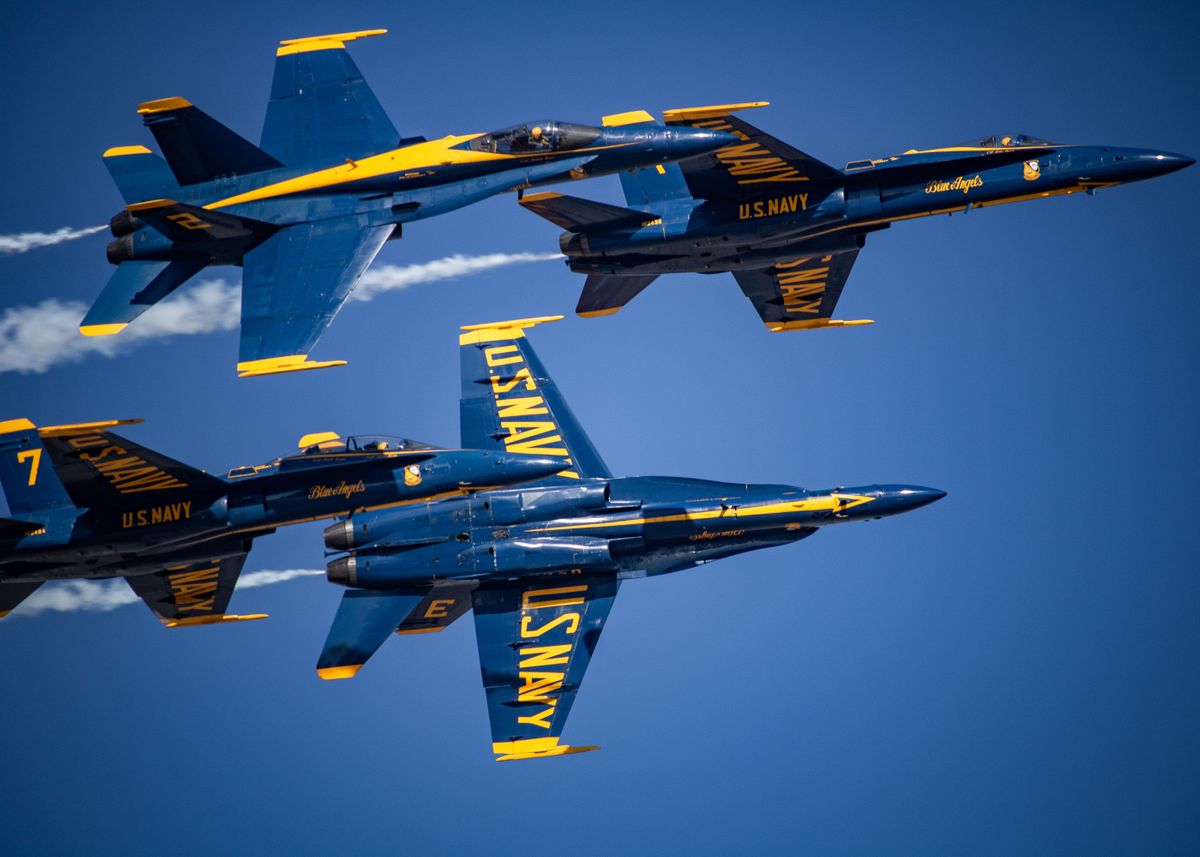 'Blue Angels' Poster, picture, metal print, paint by David Saavedra ...
