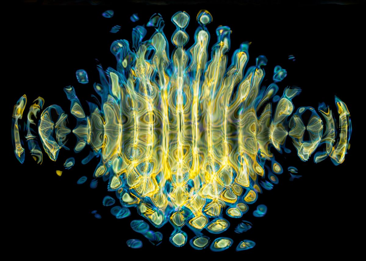'Interference' Poster, picture, metal print, paint by Le5 gualkee ...