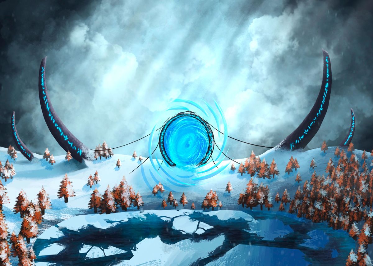 'The Way North' Poster, picture, metal print, paint by Phillip Crofts ...