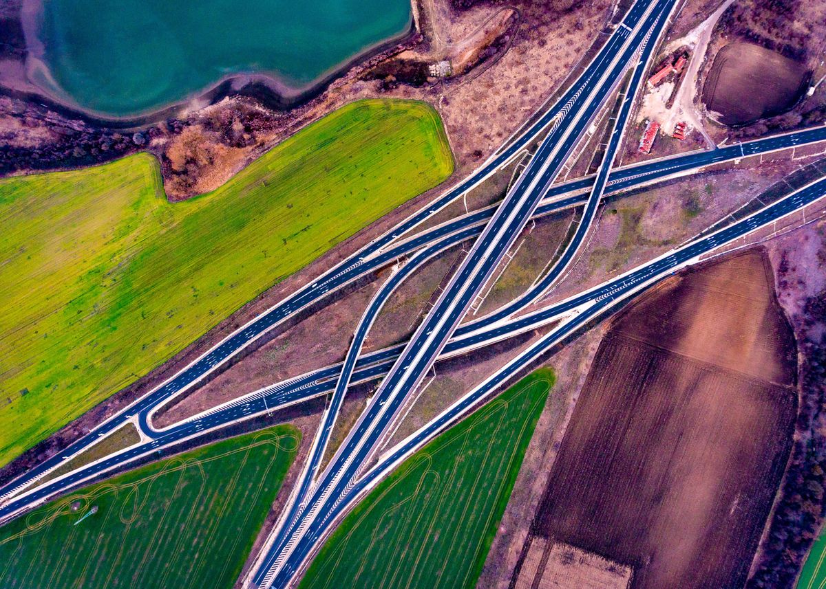 'Crossroads' Poster, picture, metal print, paint by Ivo Stankov | Displate