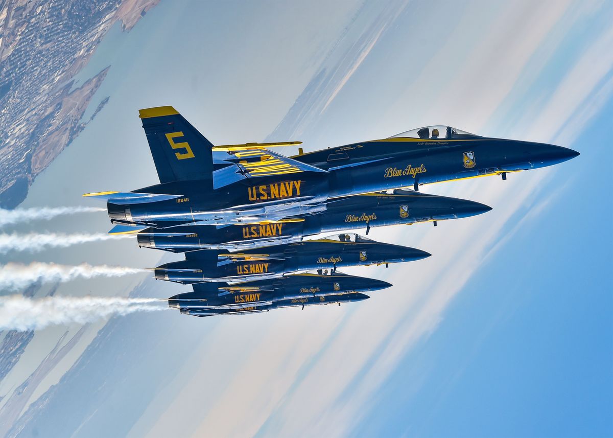'Blue Angels' Poster, picture, metal print, paint by Conceptual ...