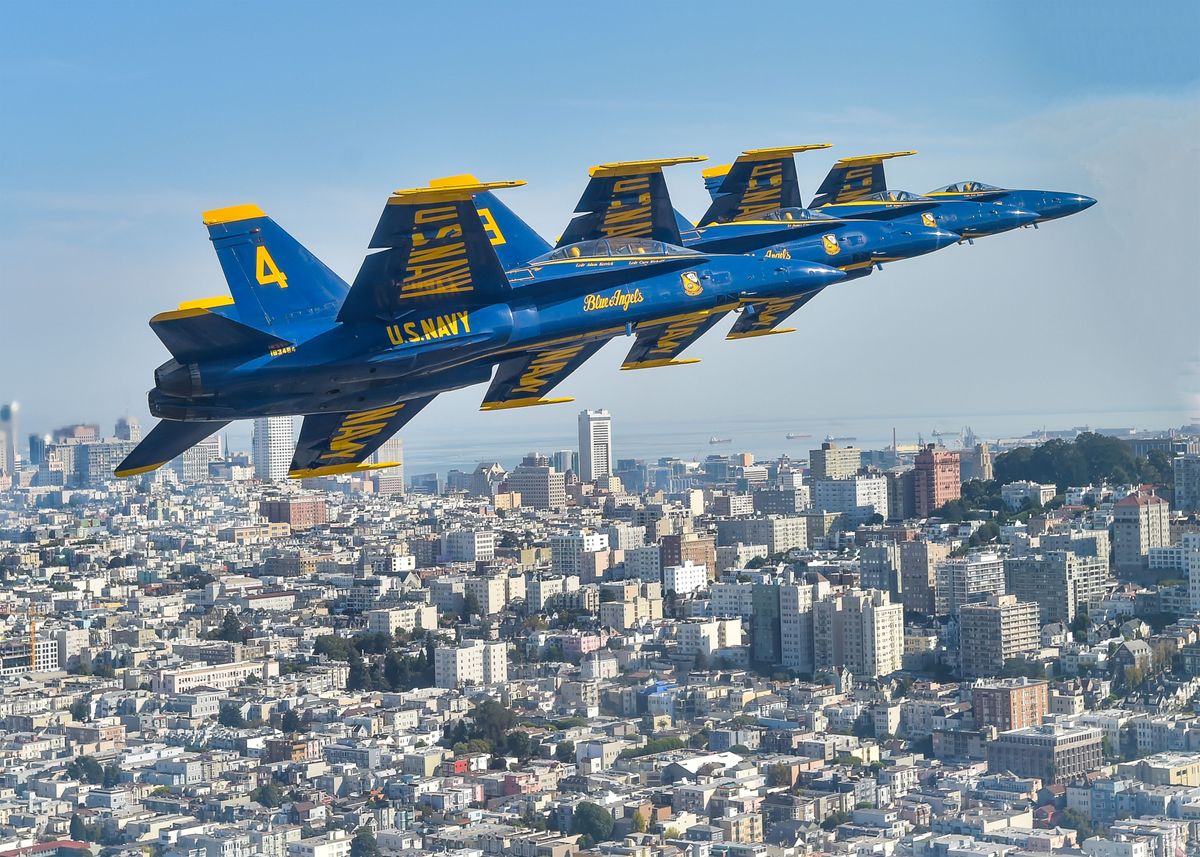 'Blue Angels' Poster, picture, metal print, paint by Conceptual ...