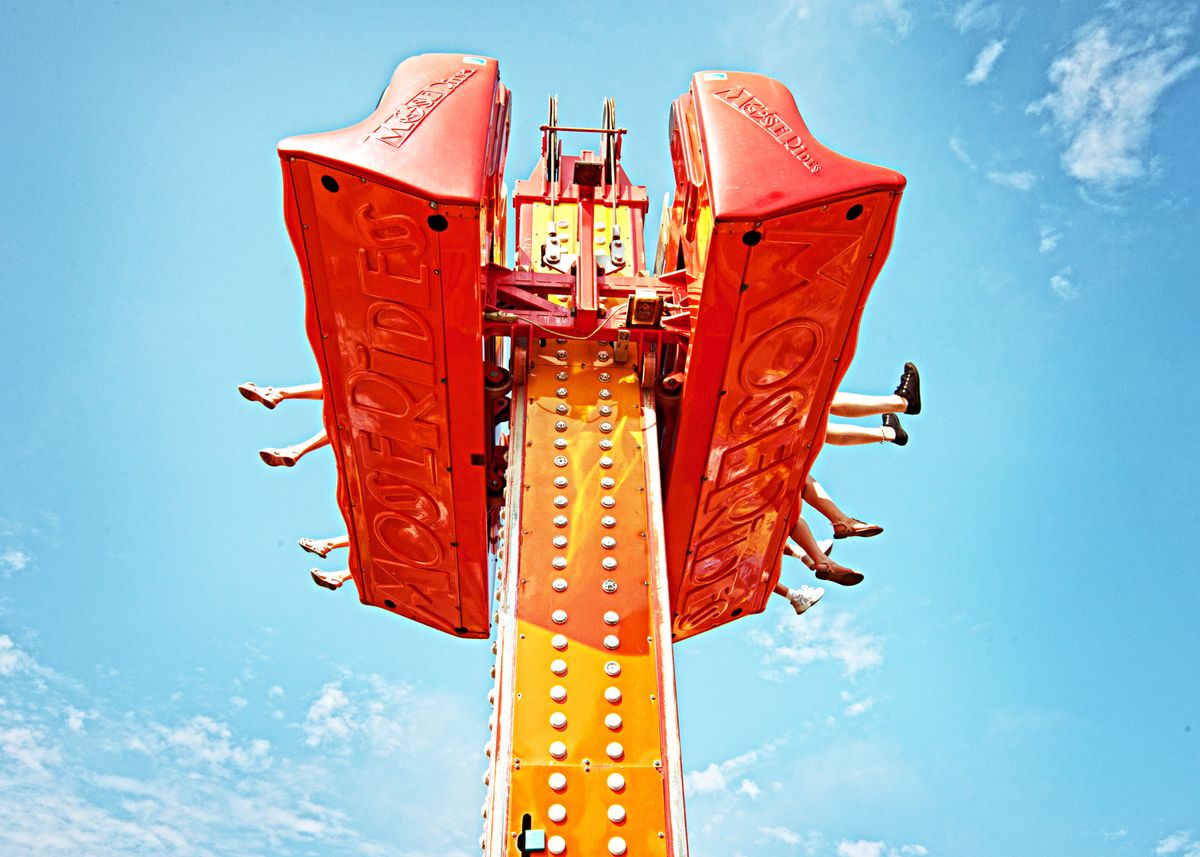 'Hastings Fun fair 1' Poster, picture, metal print, paint by Adam Regan ...