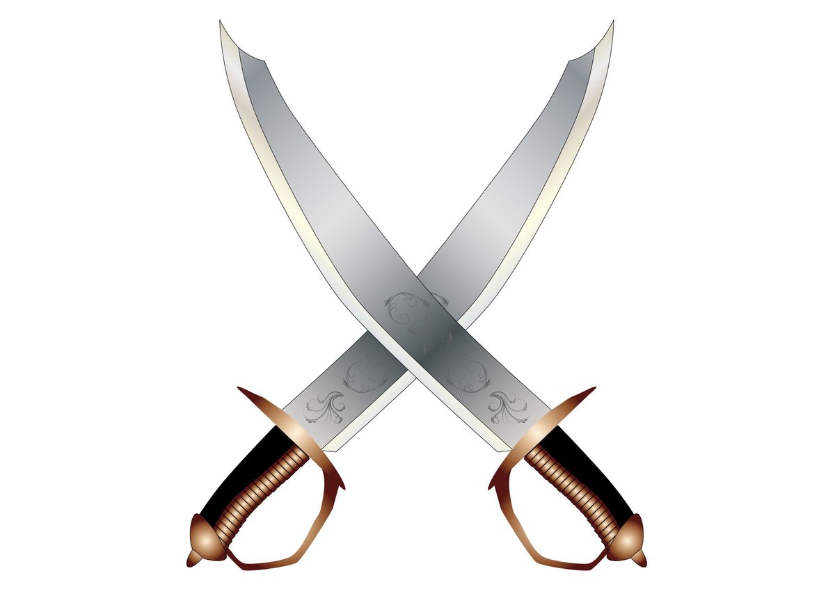 'Crossed Cutlasses' Poster, picture, metal print, paint by HomeStead ...