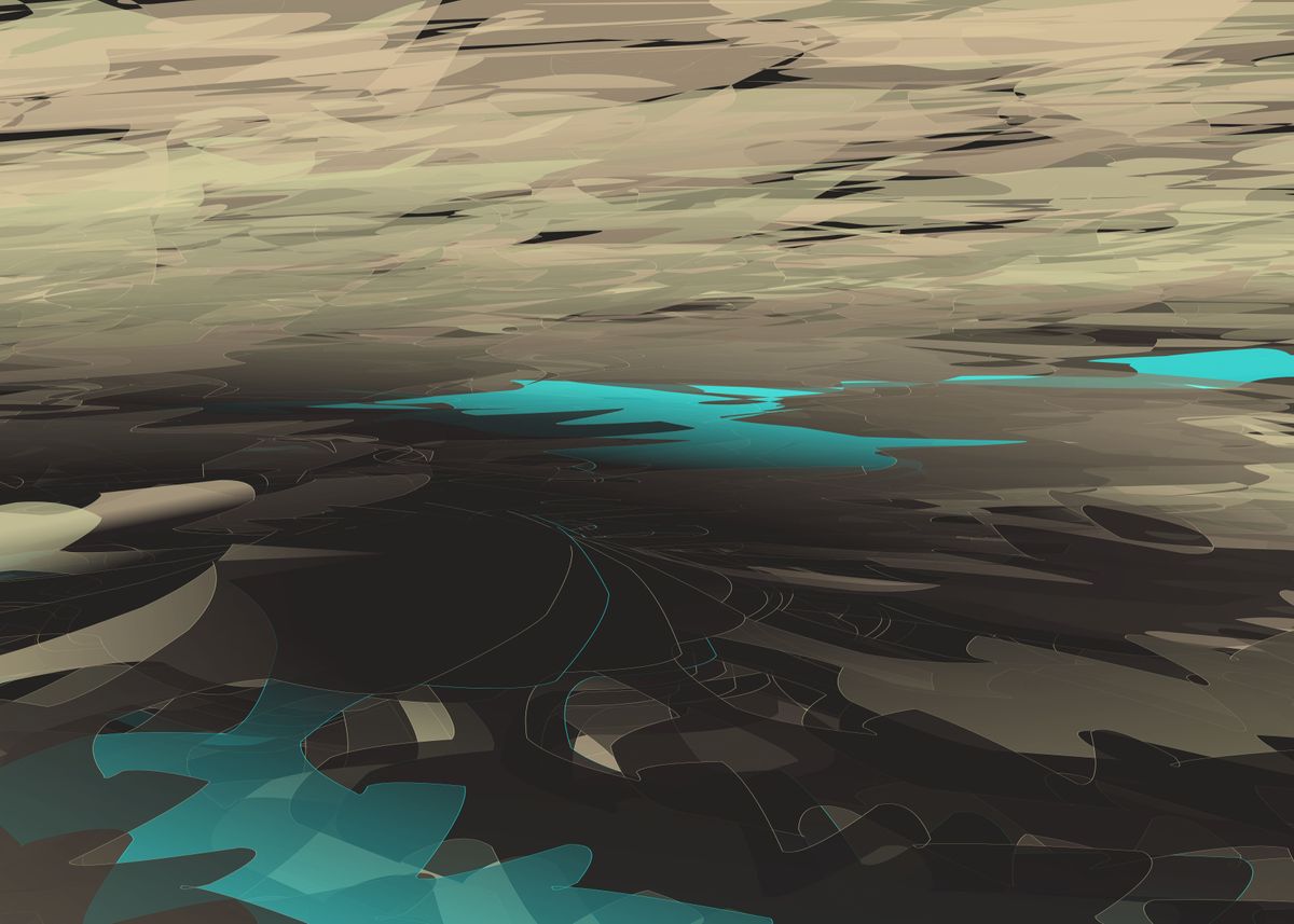 'Inhospitable planet v6' Poster, picture, metal print, paint by Vic ...