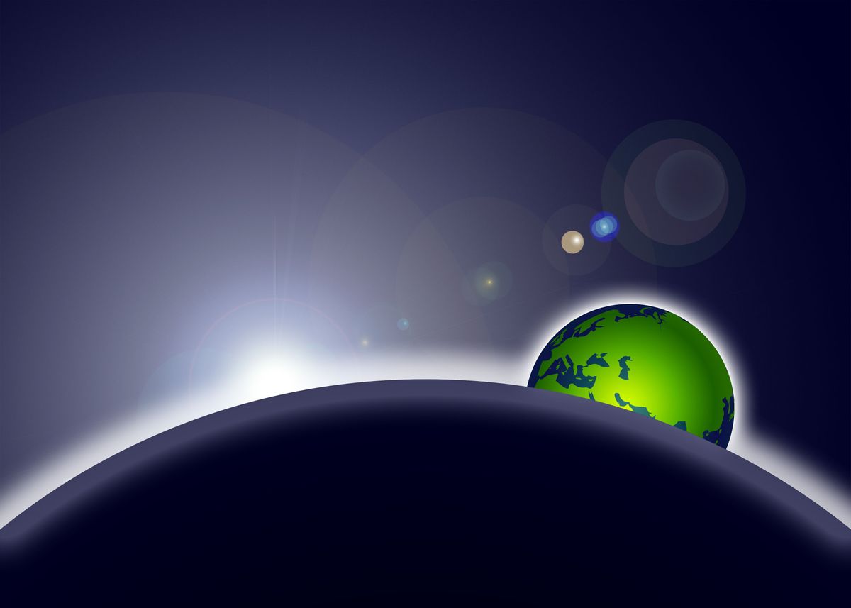 'Earth Rising' Poster by Stefan Theunissen | Displate