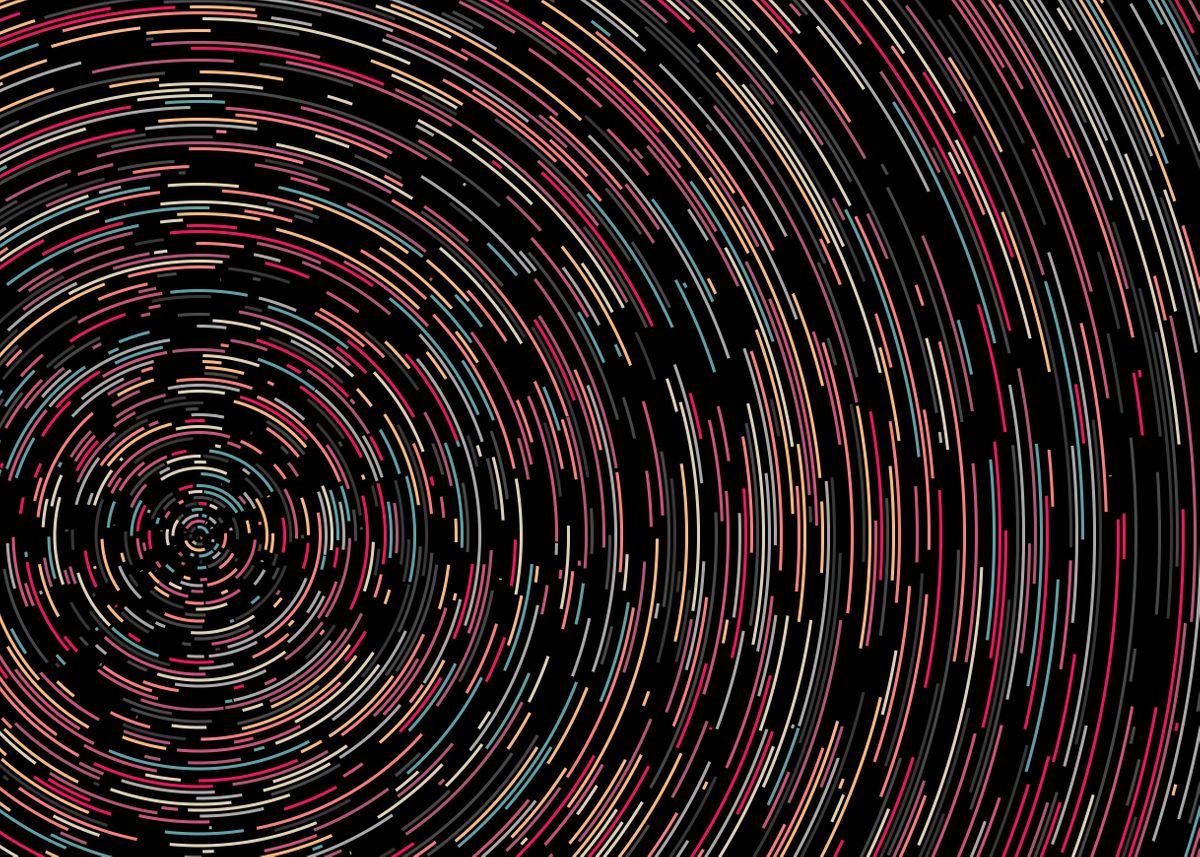 'Universe Circular' Poster, picture, metal print, paint by Iurii ...