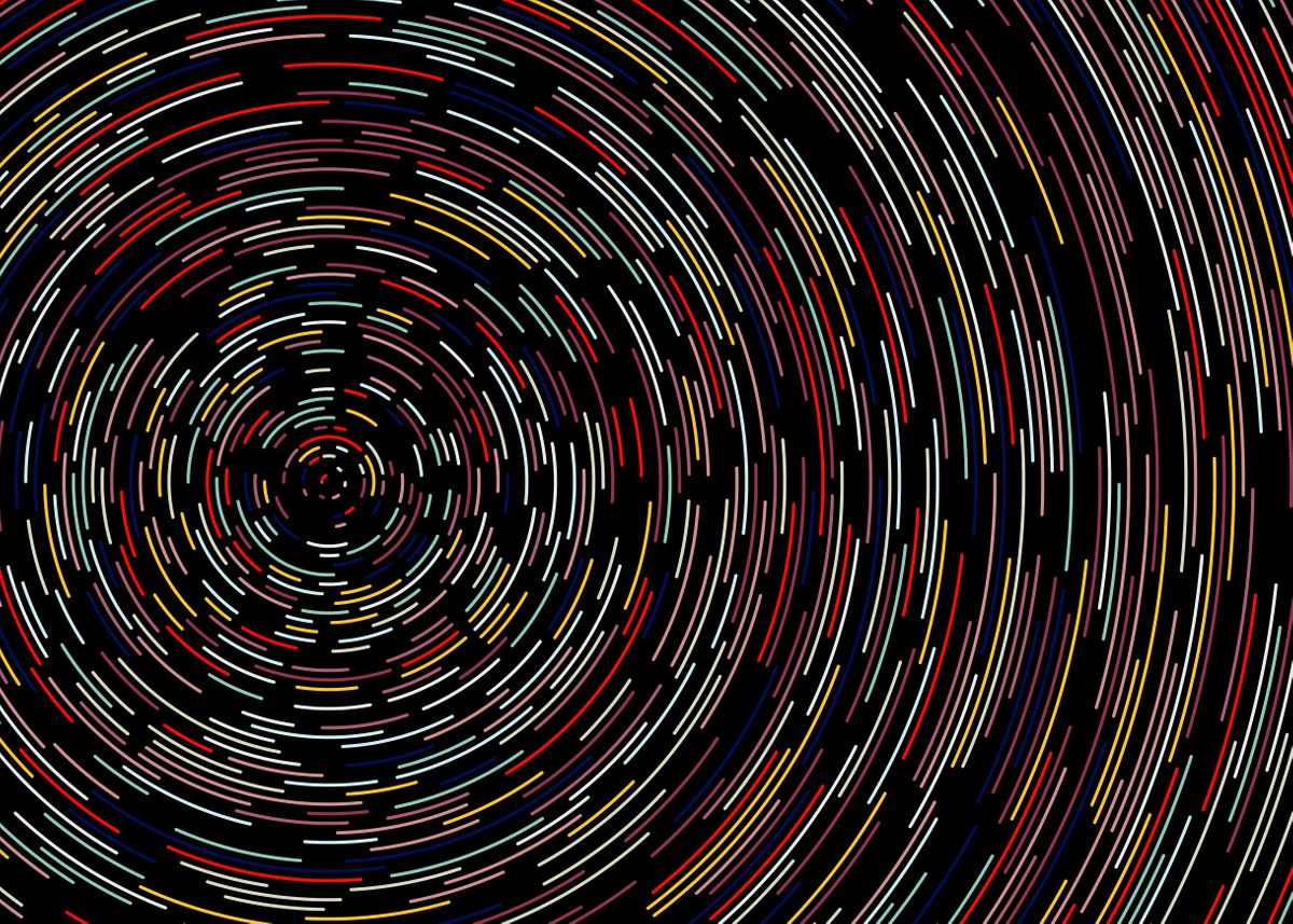 'Universe Circular' Poster, picture, metal print, paint by Iurii ...