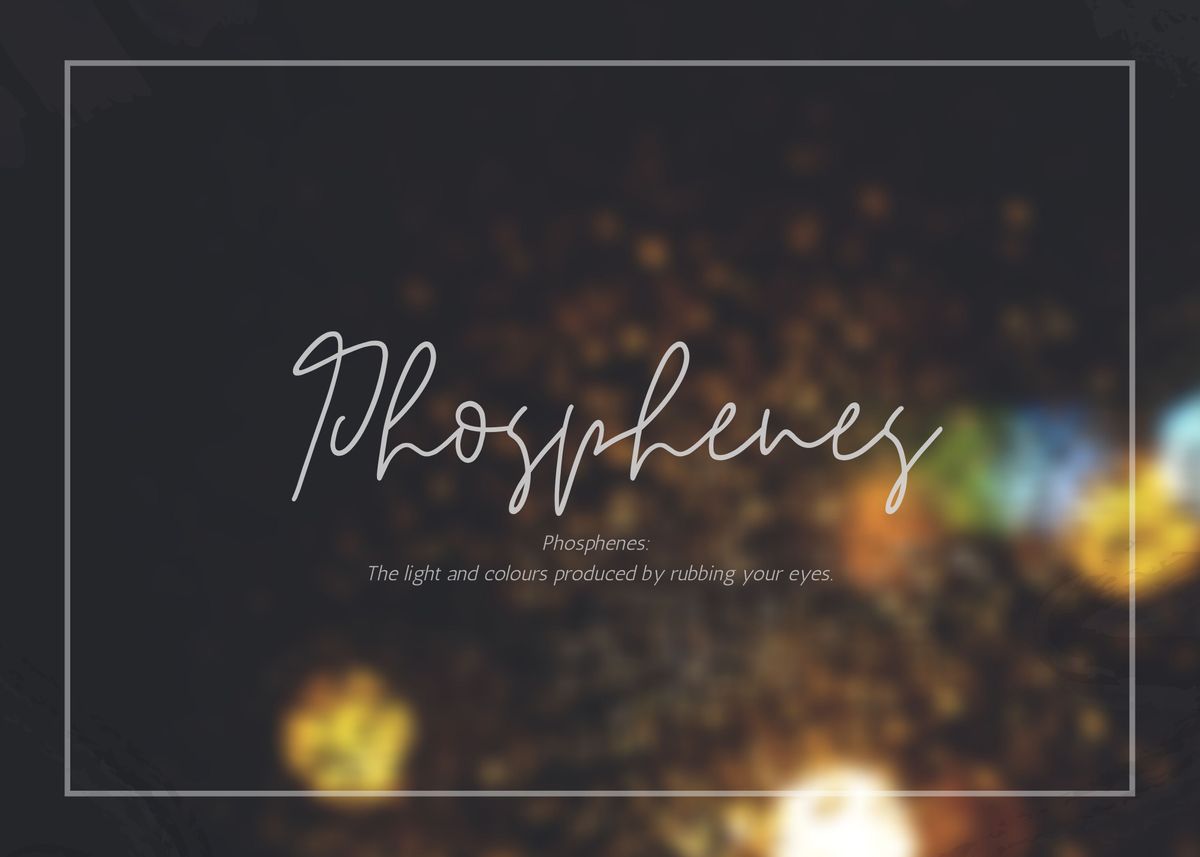 'Phosphenes' Poster, picture, metal print, paint by Kimberly ...