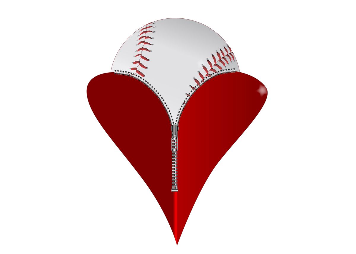 'Love Baseball' Poster by HomeStead Digital | Displate