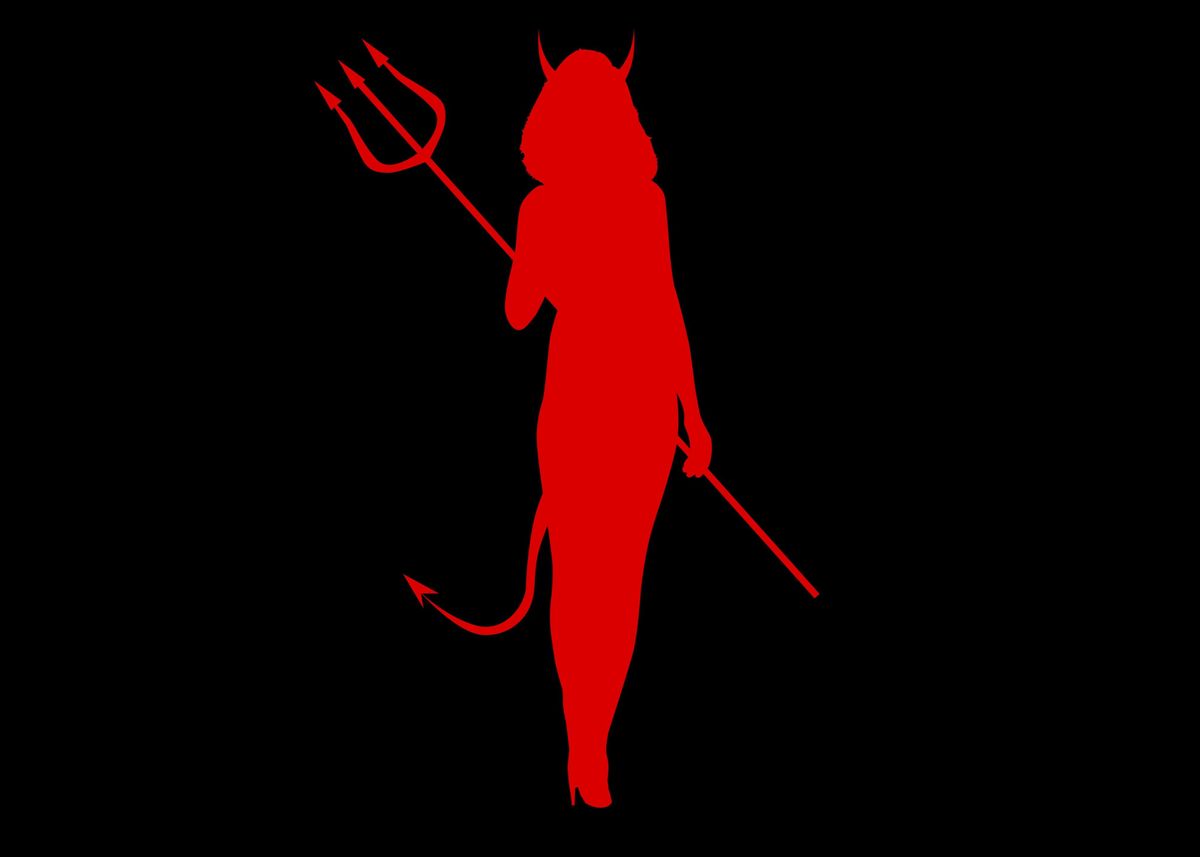 'Little Devil' Poster, picture, metal print, paint by HomeStead Digital ...