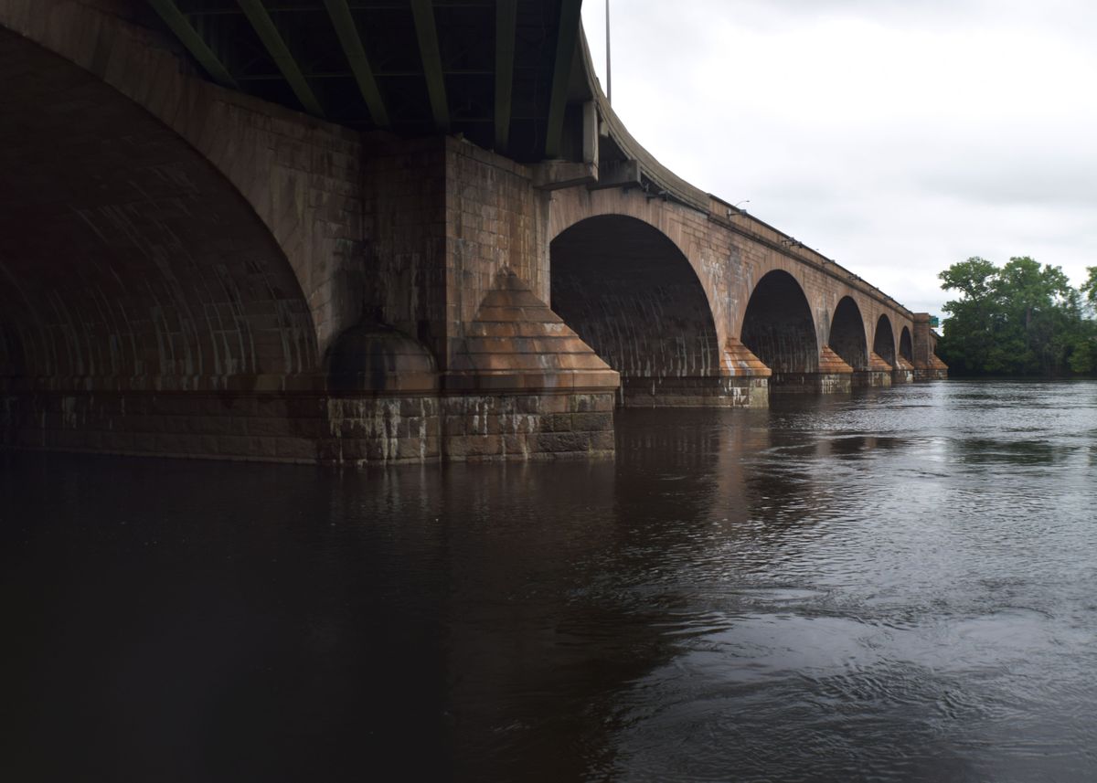'Bulkeley Bridge 02' Poster, picture, metal print, paint by Geoffrey ...