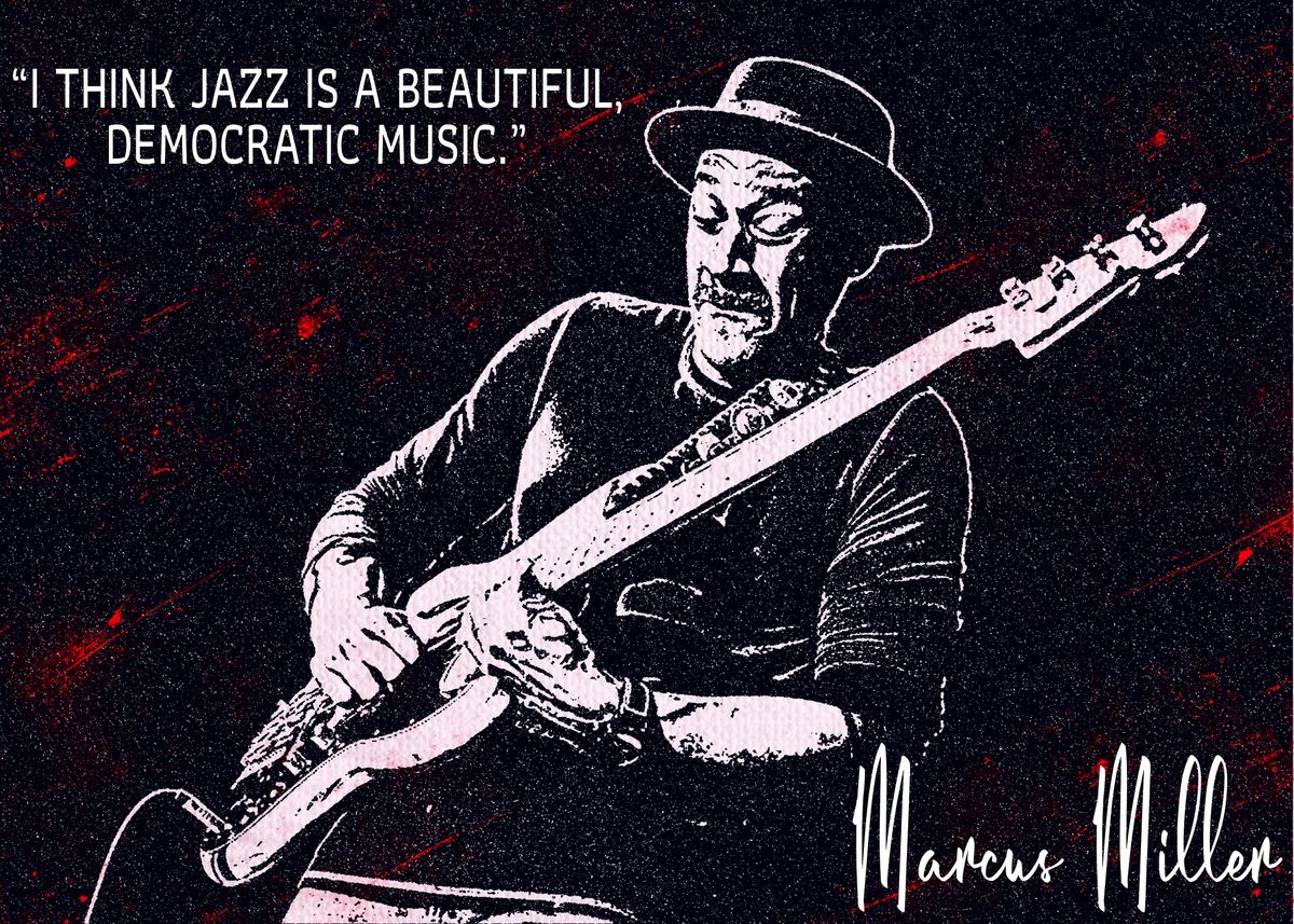 'MARCUS MILLER' Poster by TI KI | Displate