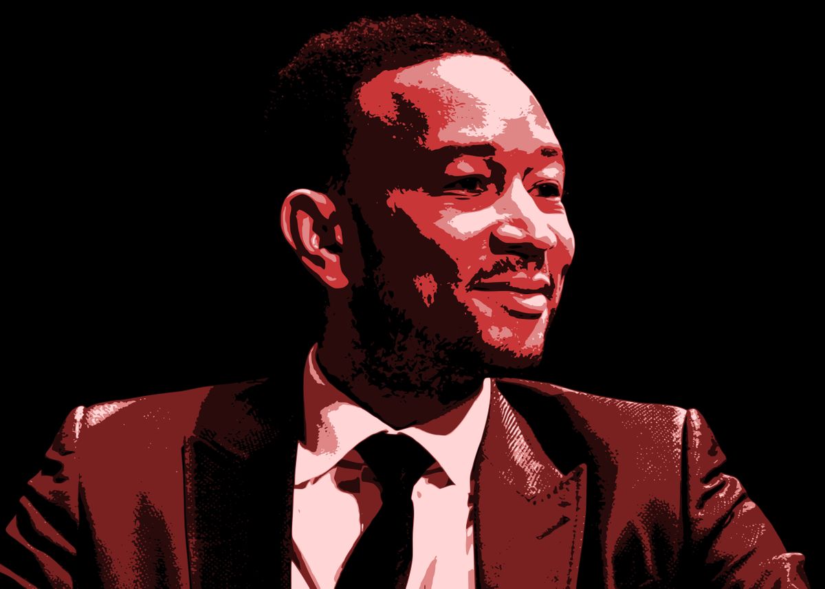 'John Legend ' Poster, picture, metal print, paint by Creatify ...