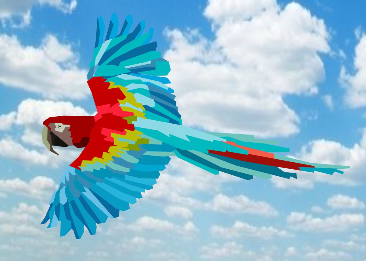 'Flying Bird' Poster, picture, metal print, paint by hendi Ruhendi ...