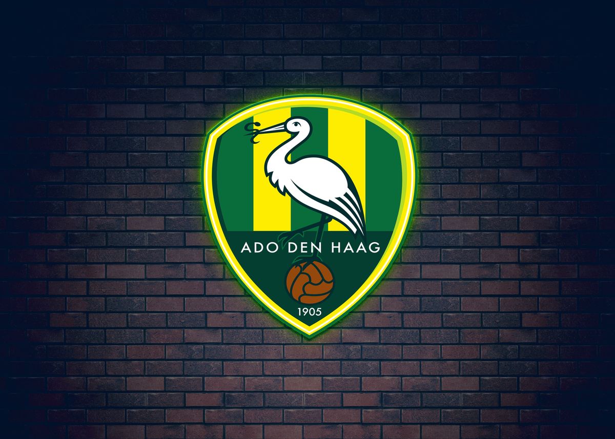 'ADO Den Haag Logo' Poster, picture, metal print, paint by MarjorieC ...